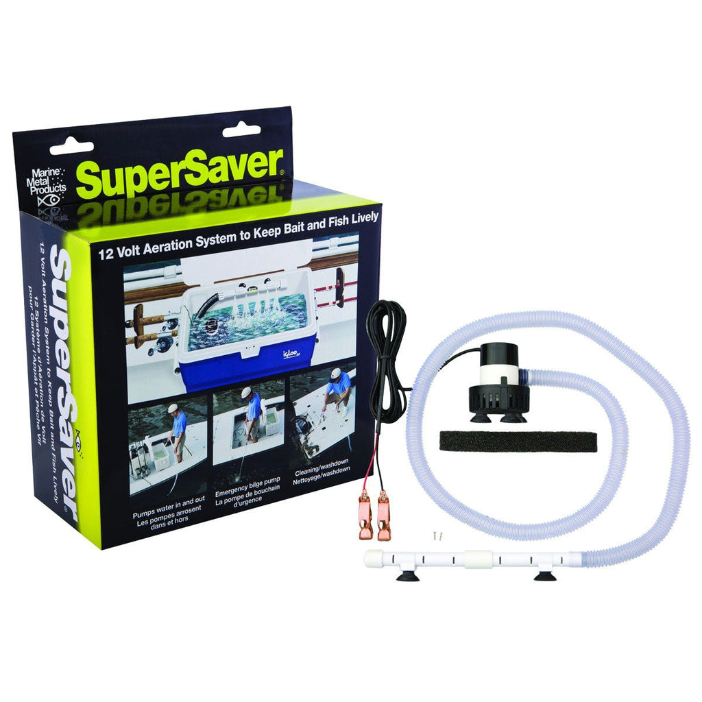 Marine Metal SS-212 Super Saver Livewell Kit 12V DC Aerates 25 to 30 G ...