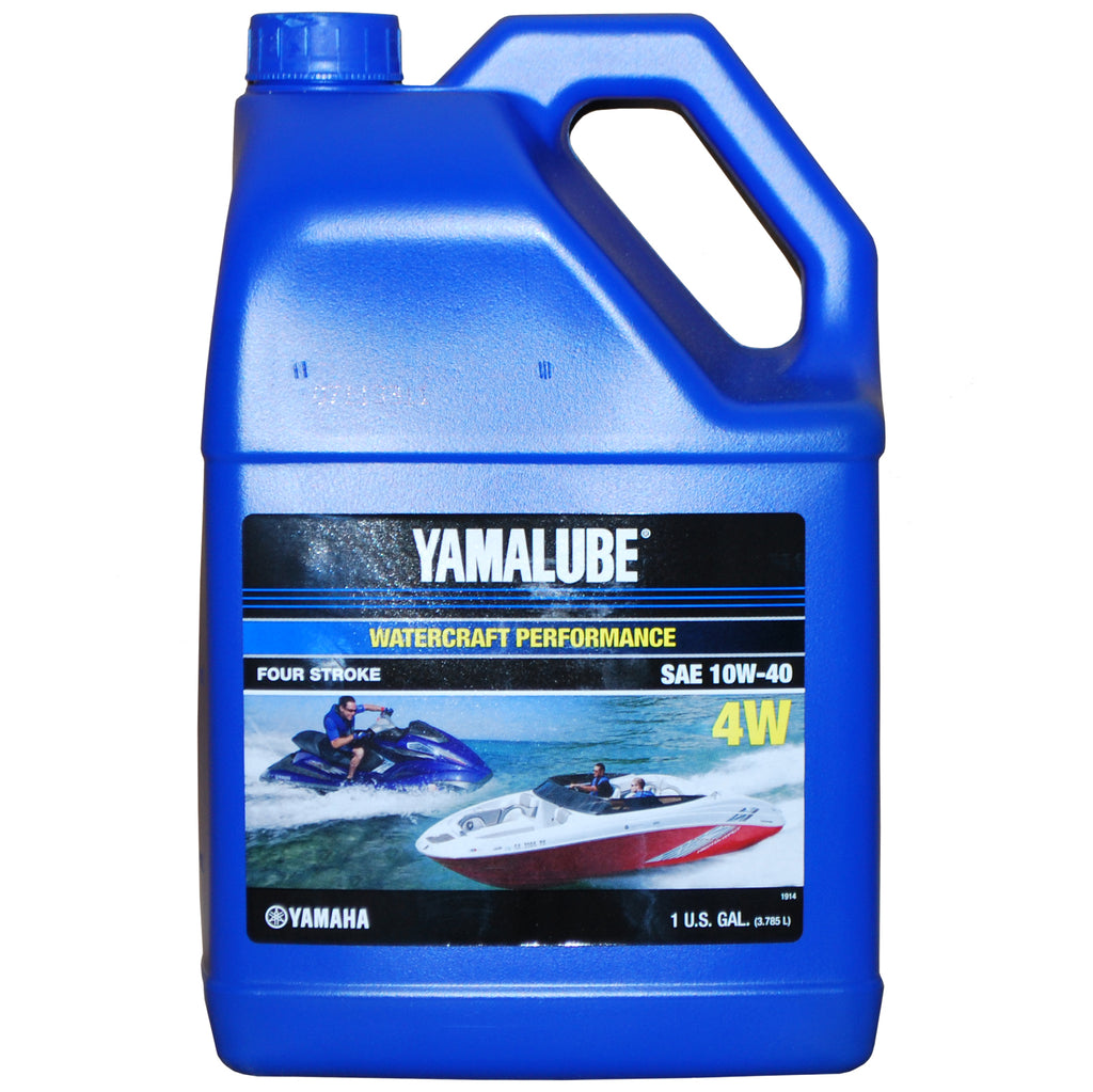 Yamalube 10W-40 4 Stroke Marine Engine Oil - Yamaha LUB10W40WV04 – One ...