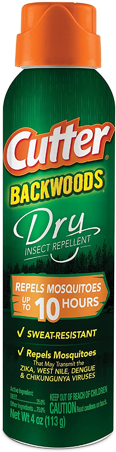 Cutter Backwoods Dry Insect Repellent, Aerosol, 4-ounce 071121962485 ...